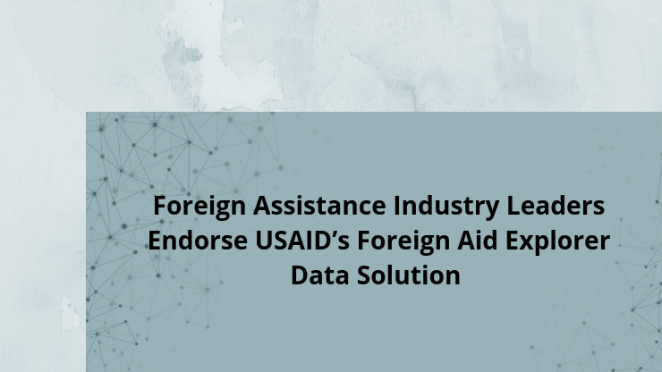 Foreign Assistance Industry Leaders Endorse USAID’s Foreign Aid ...